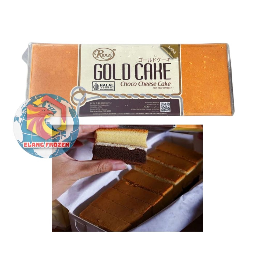 Jual Rious Gold Cake Choco Cheese Cake 200gr | Shopee Indonesia