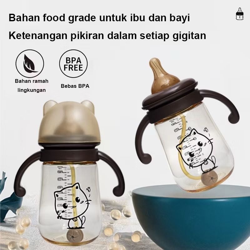 Jual Botol Susu Bayi PPSU Kapasitas Besar – Cangkir Sedotan Kartun Anti ...