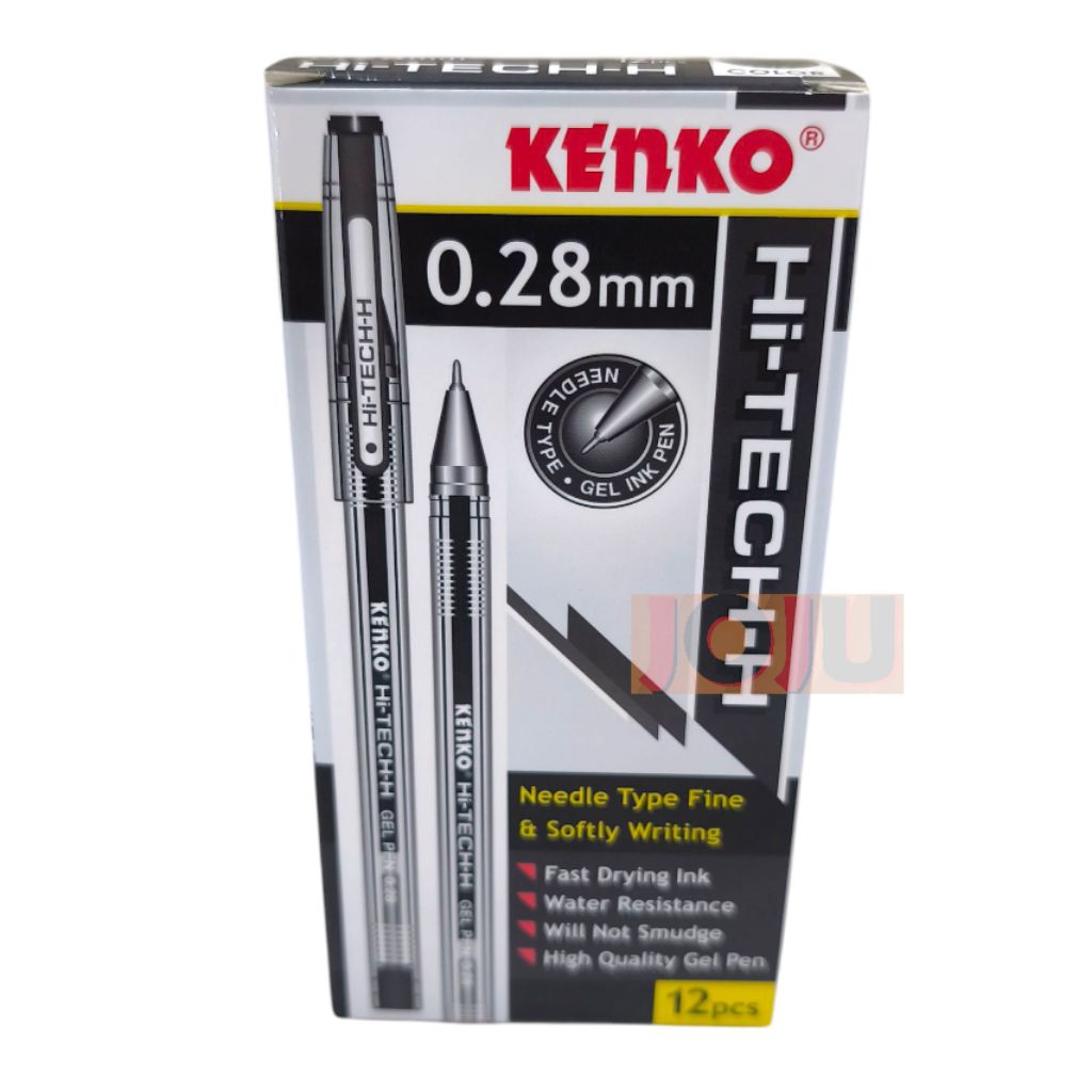 Jual Bolpen Hitech Kenko 0.28 tinta Hitam (Lusin) | Shopee Indonesia