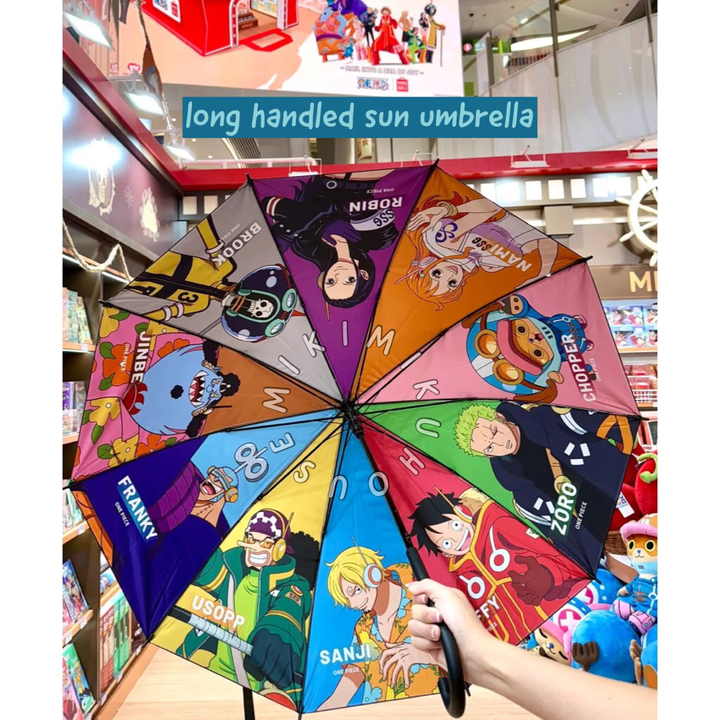 Jual LIMITED MINISO x ONE PIECE PAYUNG LONG UMBRELLA HANDLE SUN ANTI UV ...