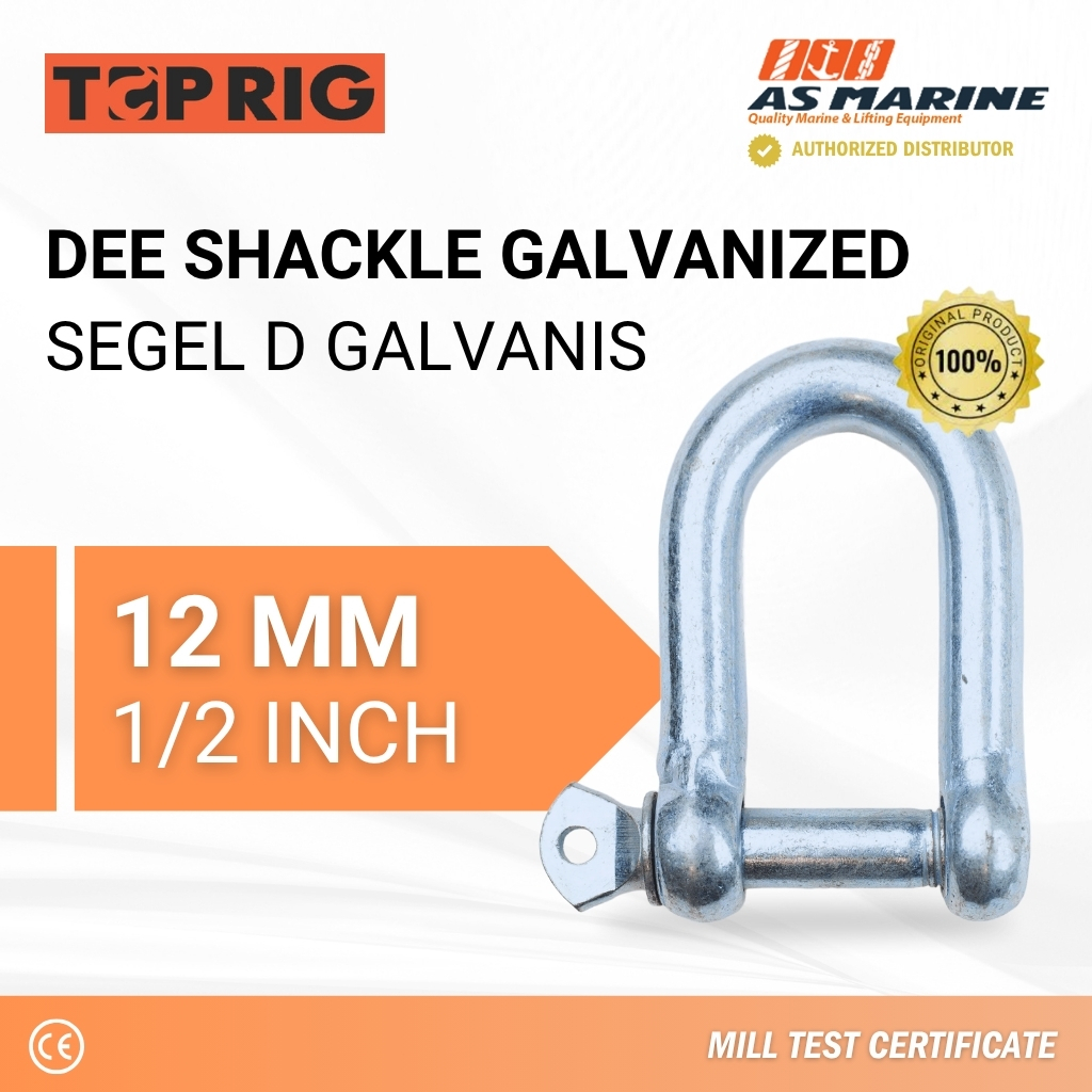 Jual Shackle Dee Galvanized / Segel D Galvanis 1/2 Inch 12 mm TOPRIG ...