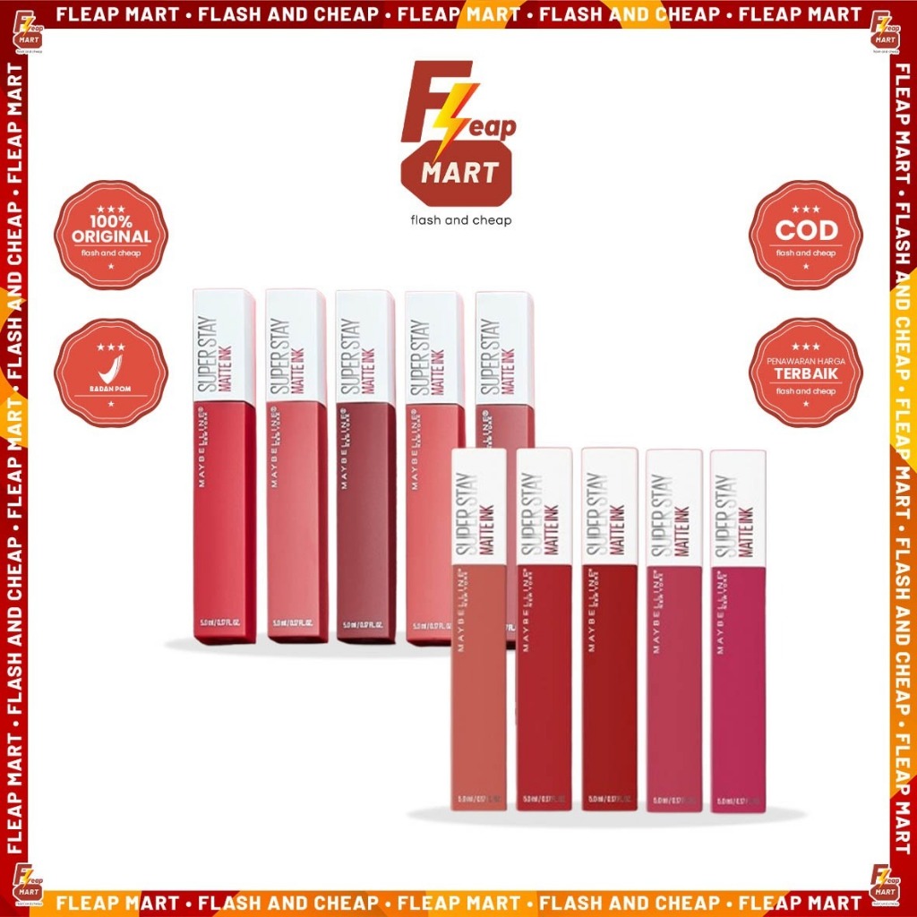 Jual MAYBELLINE Superstay Matte Ink Liquid Long Lasting Waterproof Matte Lipstick | Shopee Indonesia