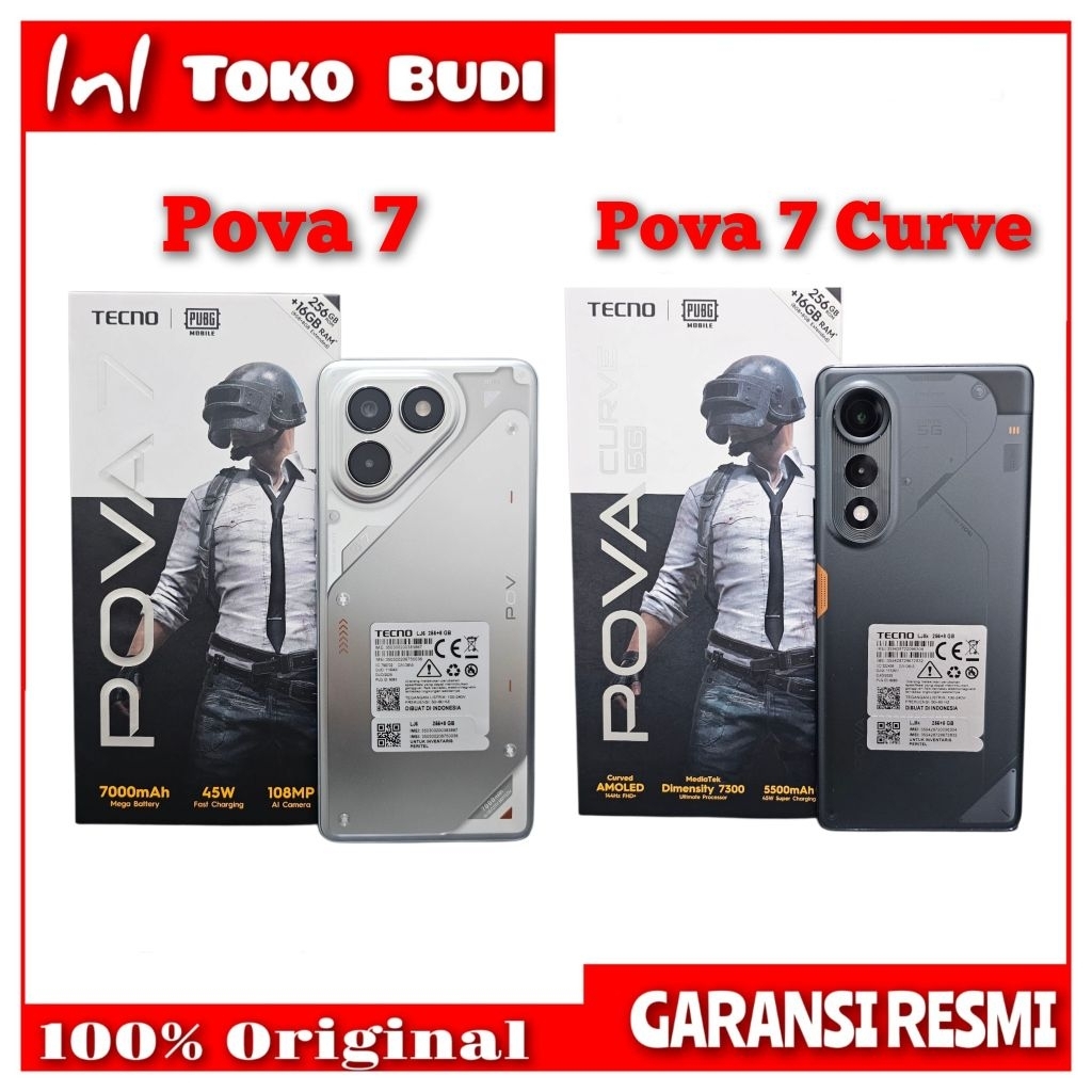 Jual Tecno Pova 7 Pro 4G / 5G / Pova 7 Curve ( 8/128 / 8/256 /12/256 ...