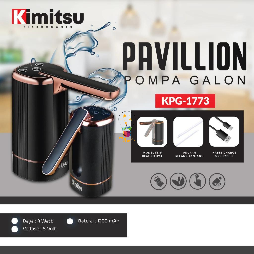 Jual Kimitsu Pompa Galon Air Minum Elektrik Otomatis Automatic Electric ...