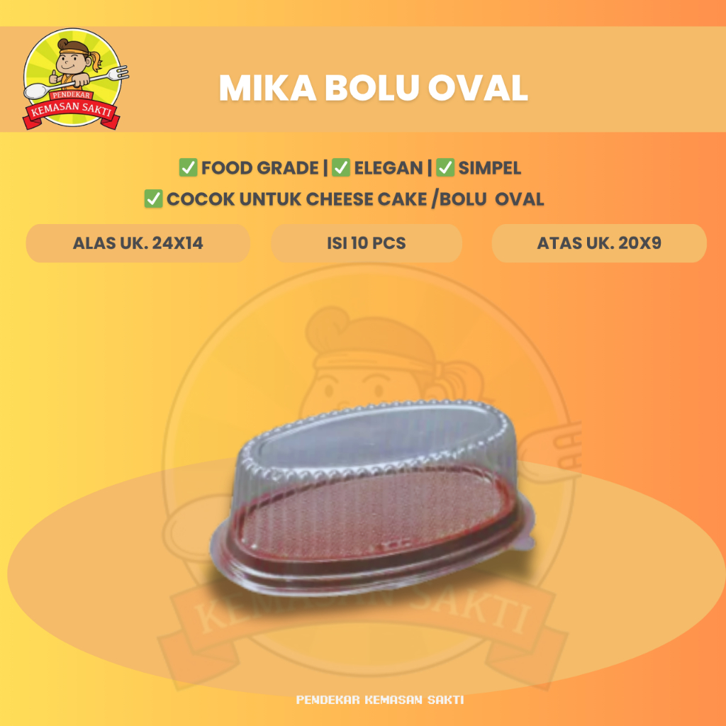 Jual Mika Oval / Mika Cheese cake Bulat / Mika Bolu Oval / Cake Tray ...
