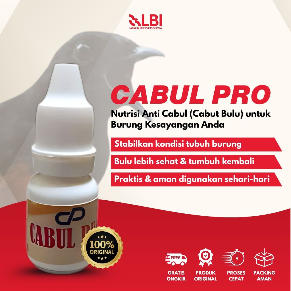 Jual LBI - Vitamin Burung Cabul Pro untuk Burung Cabut Bulu | Shopee ...