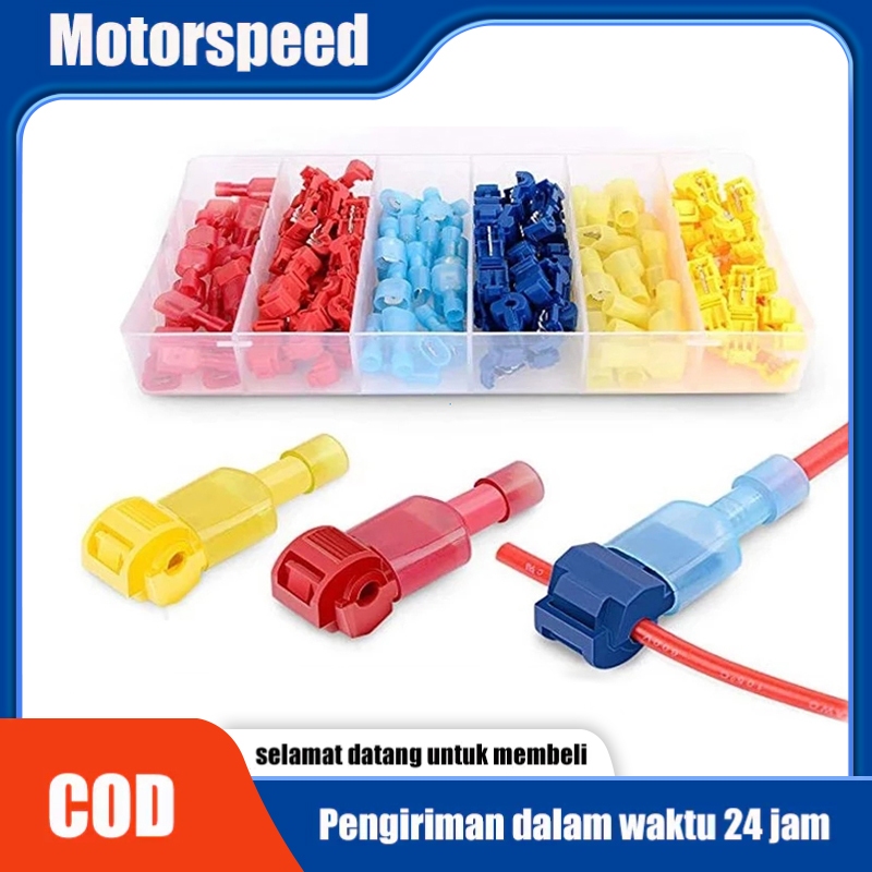 Jual MOTORSPEED Terminal T-Crimp, Klip Sambungan Kabel Cepat, Konektor ...