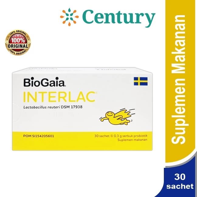 Jual (1 Sachet) INTERLAC MINI PACK ISI 1 SACHET @ 0.3G SERBUK PROBIOTIK ...