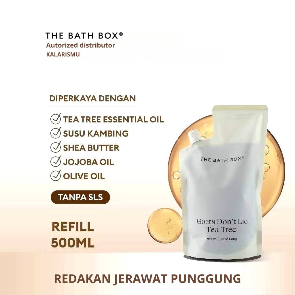 Jual The Bath Box Goats Don't Lie Tea Tree Refill 500ml | Shopee Indonesia