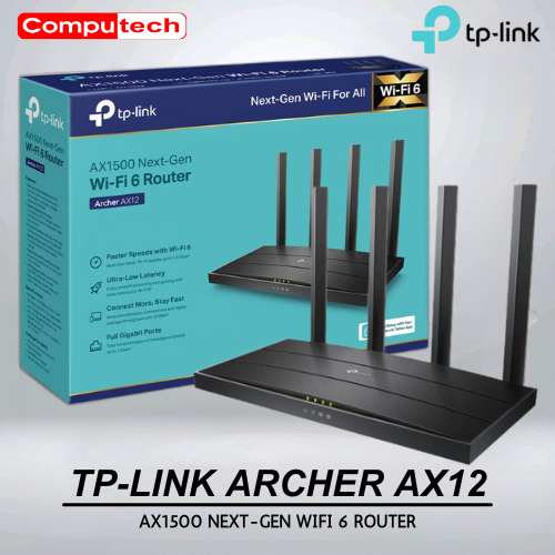 Jual TP-Link Archer AX12 AX1500 WiFi 6 Router Dual Band Gigabit Mesh ...