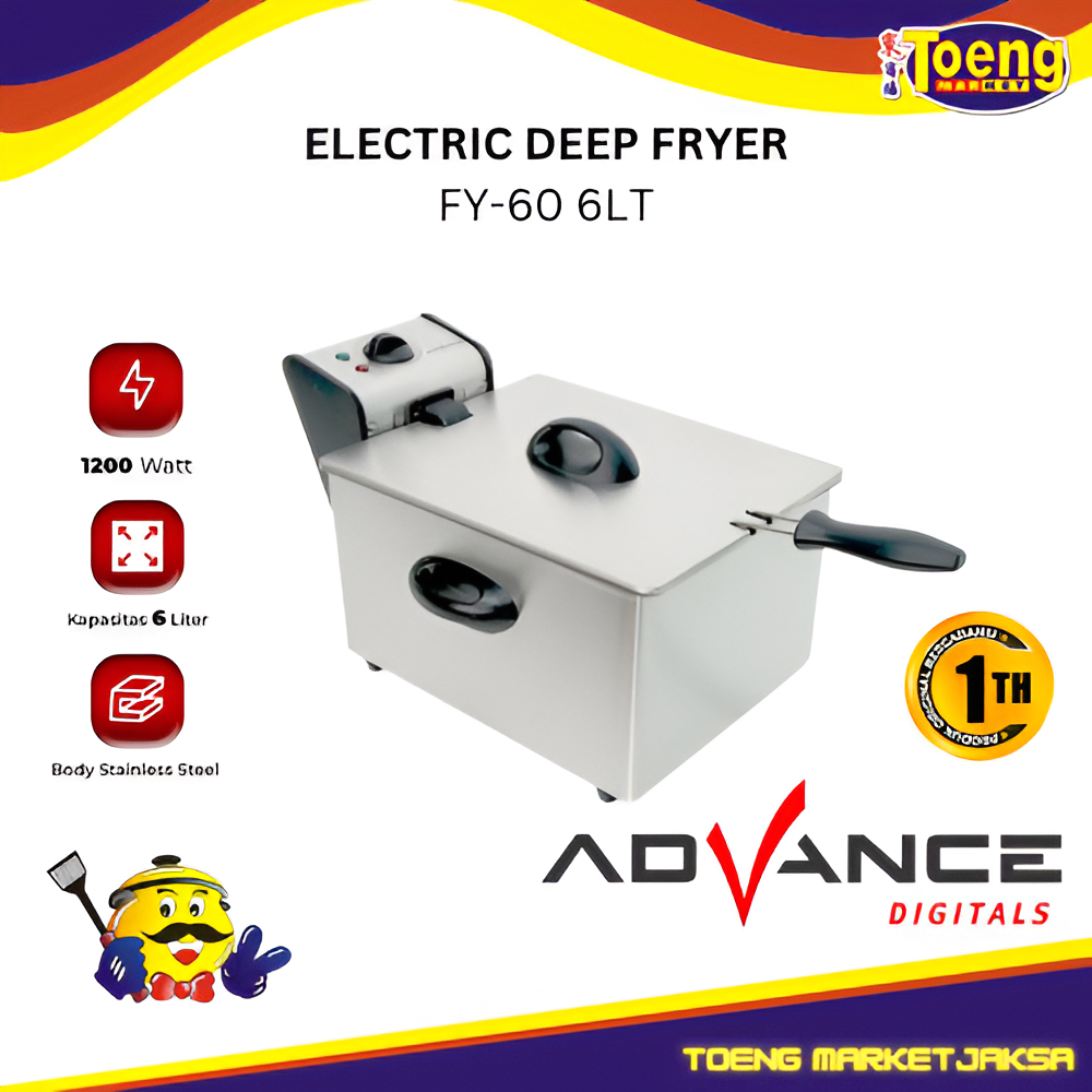 Jual Alat Penggorengan Listrik - ELECTRIC DEEP FRYER FY-60 6LT ADVANCE ...