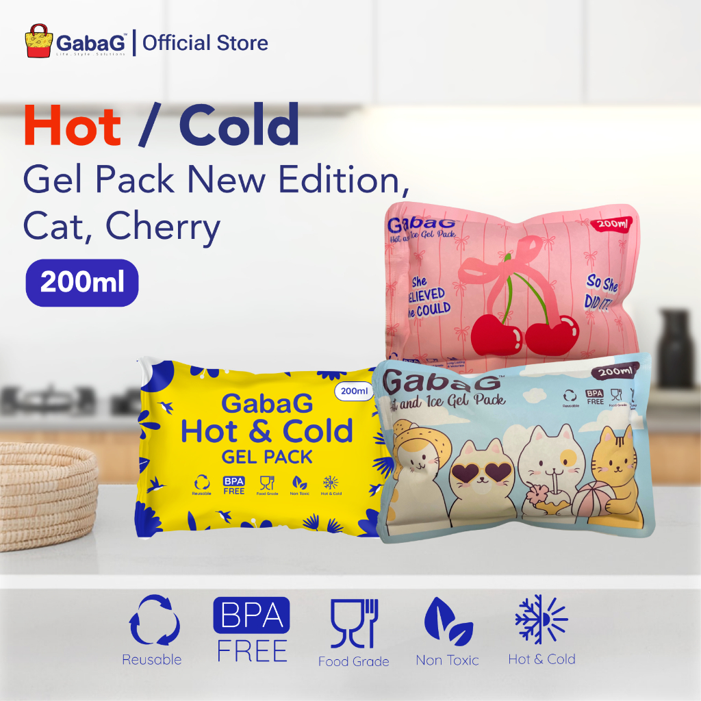 Jual [ PROMO 12.12 ] GabaG - Ice Gel Pack 200ml - Hot Gel Pack 200ml ...