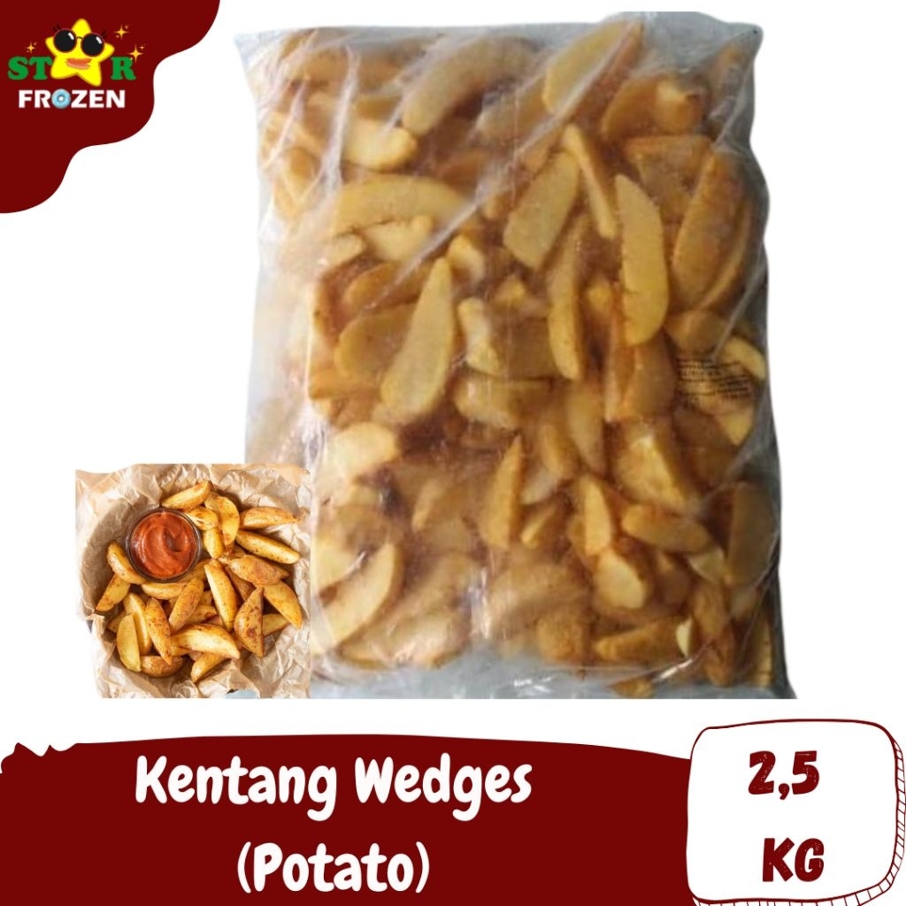 Jual Kentang Wedges Potato 2,5 Kg / Wedges Frozen | Shopee Indonesia