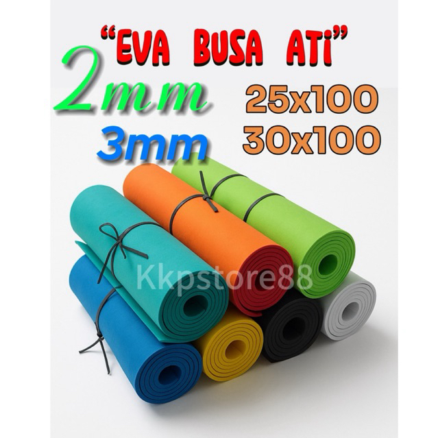 Jual Eva busa ati 2mm / 30x100 / 25x100 / 3mm Spons | Shopee Indonesia
