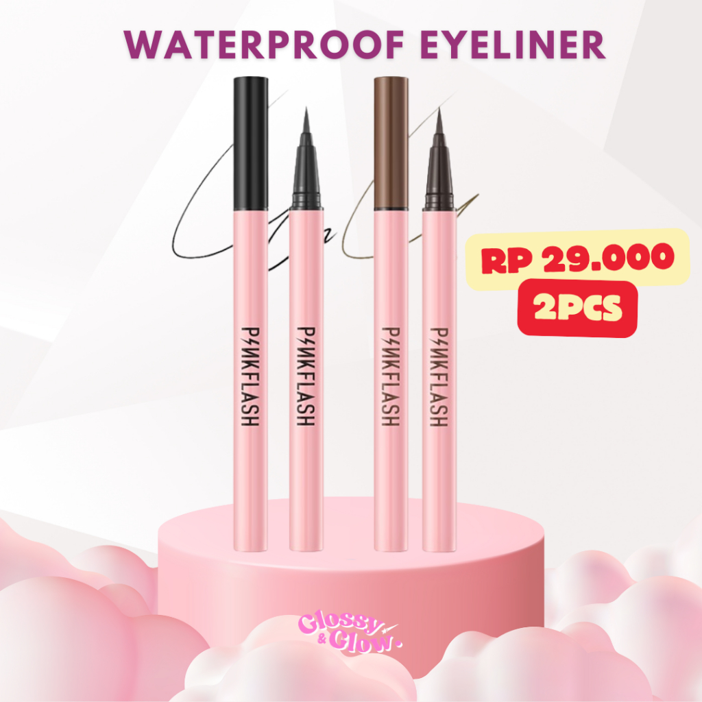 Jual PINKFLASH Liquid Eyeliner High Pigmented Long Lasting Waterproof Black Eyeliner Anti Air ...