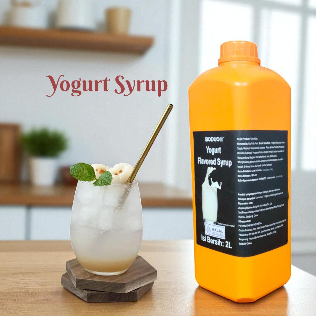 Jual Boduo Yogurt Flavored Syrup - Yoghurt Sirup2 liter | Shopee Indonesia