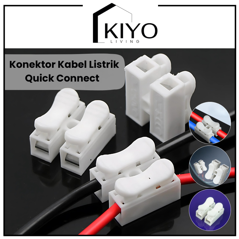 Jual KIYO Konektor Kabel Listrik Quick Connect Terminal Konektor Kabel ...