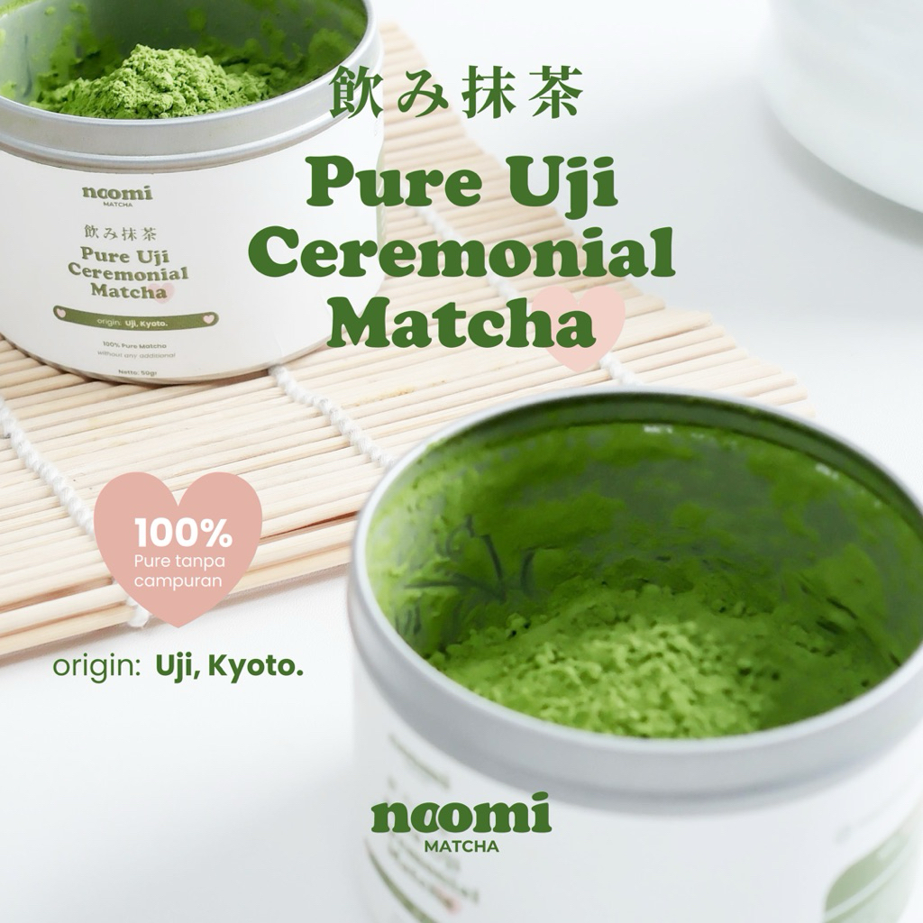 Jual Noomimatcha Pure Ceremonial Matcha Powder 50gr Noomi Matcha | 100% ...