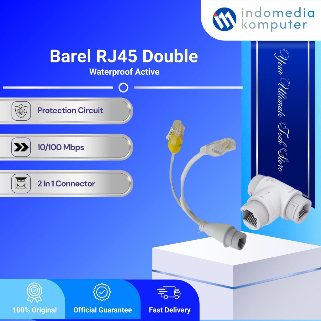 Jual BAREL RJ45 DOUBLE WATERPROOF AKTIF BAREL RJ45 DOUBLE WATERPROOF ...