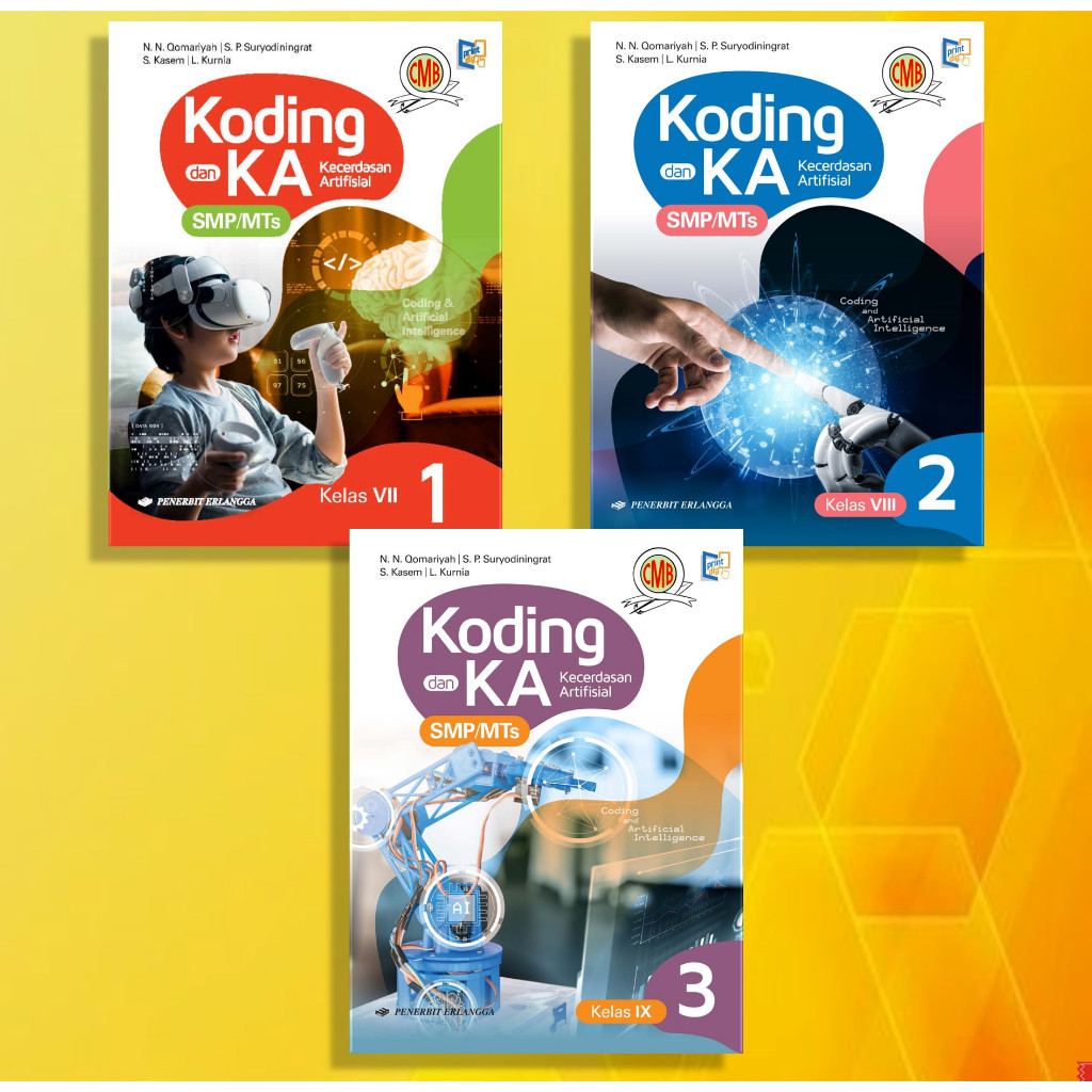 Jual [Penerbit Erlangga] KODING DAN KECERDASAN ARTIFISIAL UNTUK SMP/MTS ...