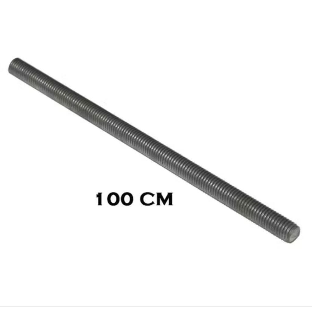 Jual Long Drat M8 X 100 Besi Drat Ulir 8mm | Shopee Indonesia