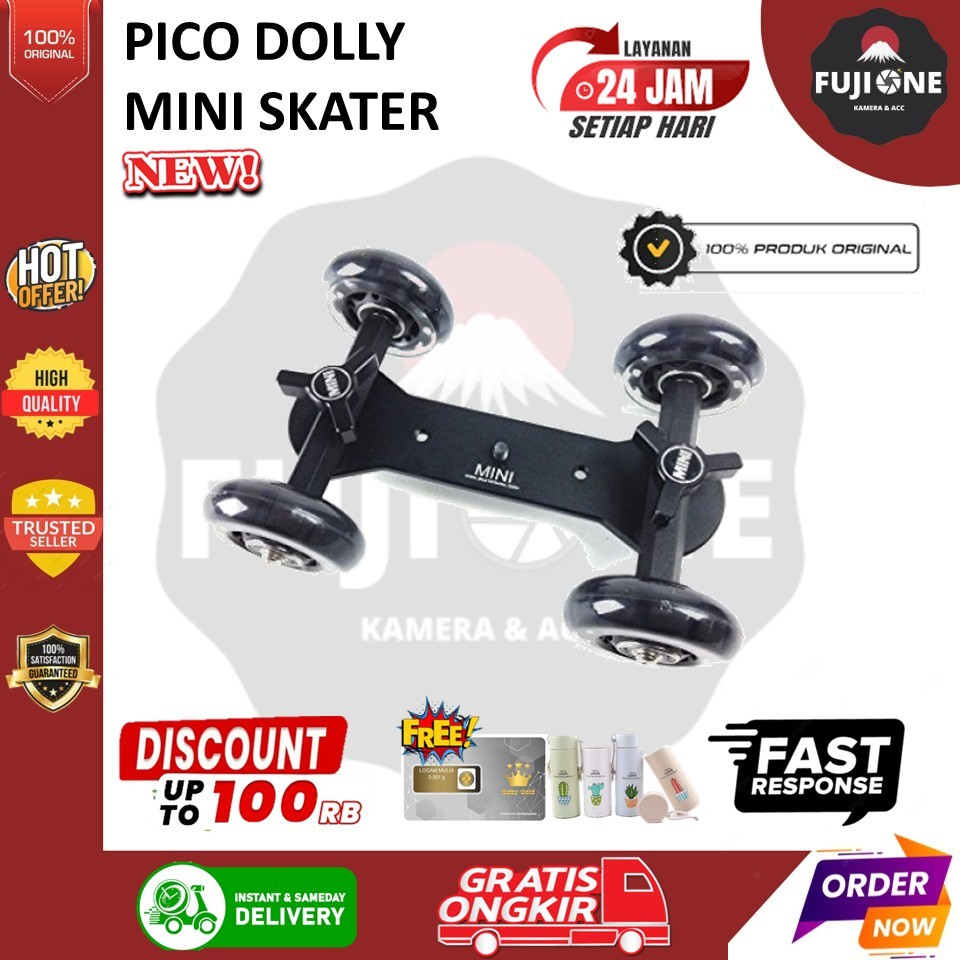 Jual Pico Dolly Mini Skater For Camera | Shopee Indonesia