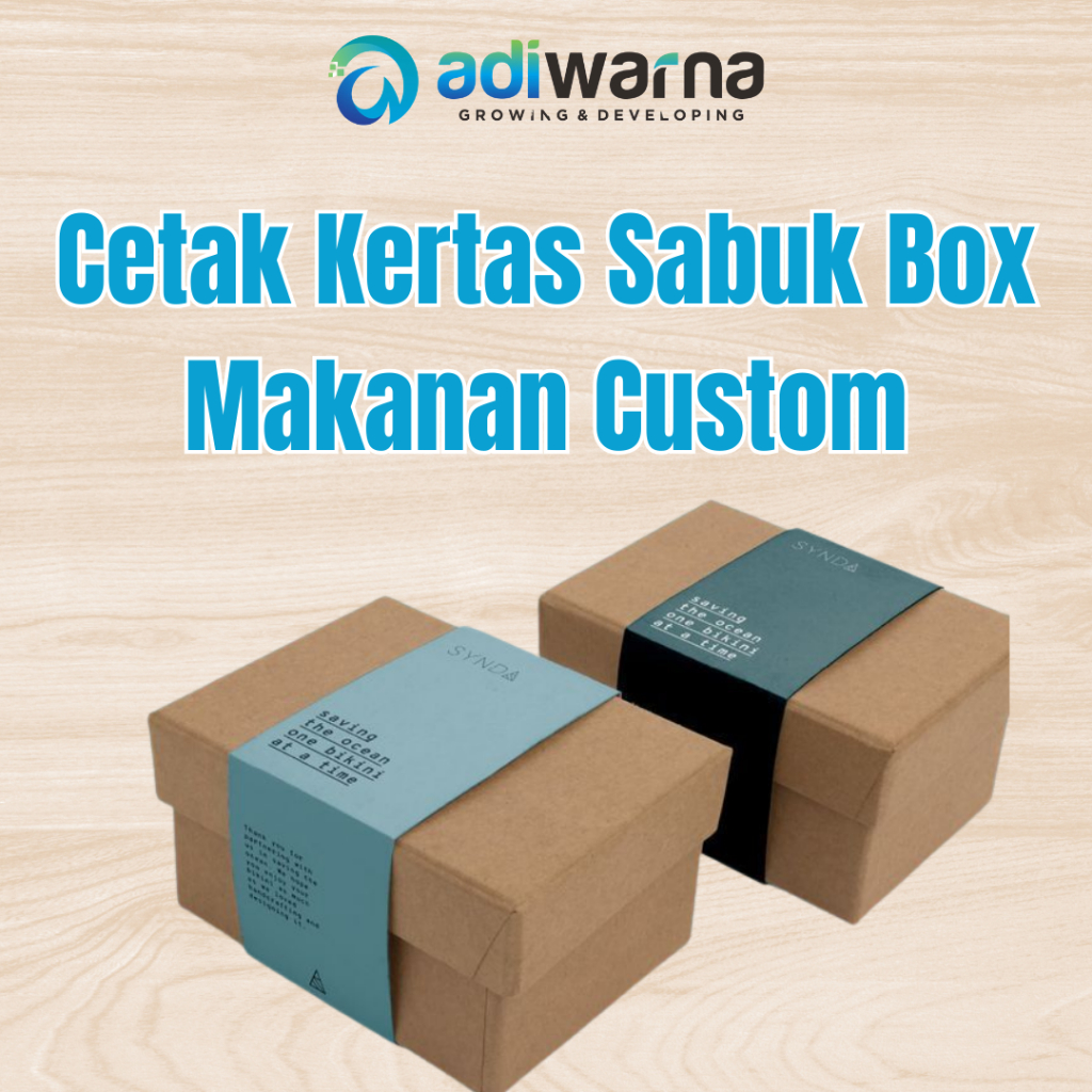 Jual Cetak Sleeve Kemasan Custom | Kertas Sabuk Box Makanan | Label ...