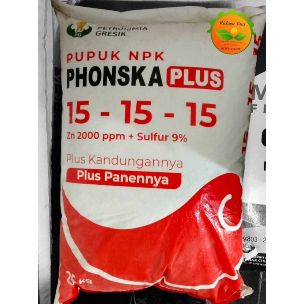 Jual Pupuk NPK Phonska Plus 25 Kg Kemasan Original Pabrik | Shopee ...
