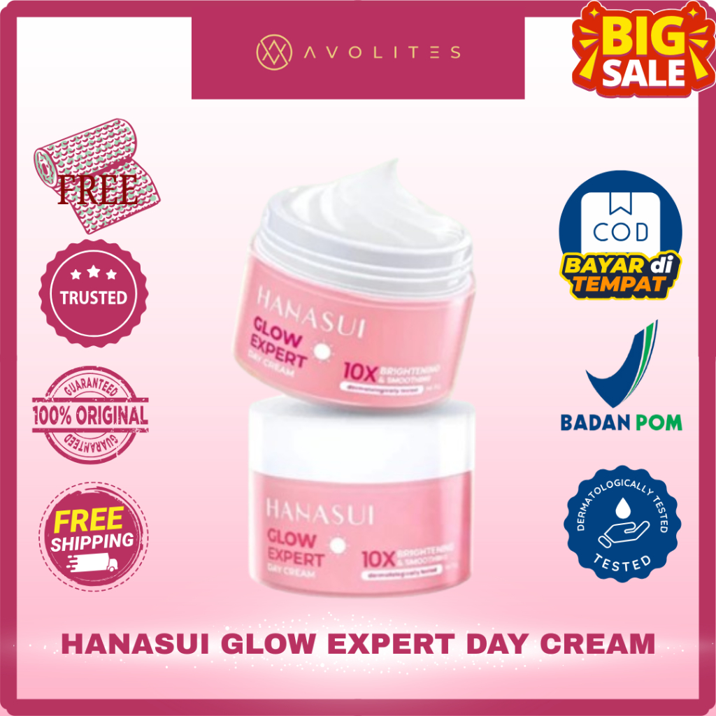 Jual Hanasui Glow Expert Day Cream 15gr | Shopee Indonesia