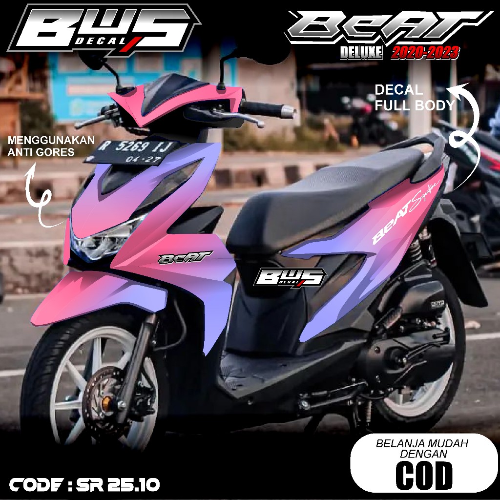 Jual COD Sticker Full Body Beat Deluxe CBS Beat Street Tahun 2020 2021 ...