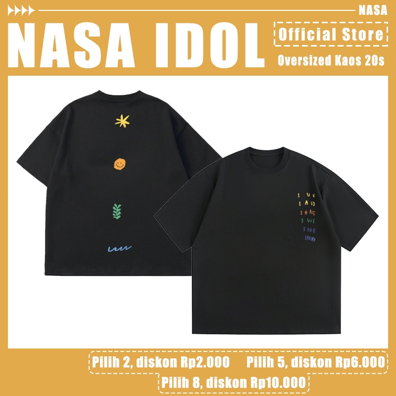 Jual NASA IDOL T shirt Baju oversize Dewasa Bahan Katun Combed T-shirt ...