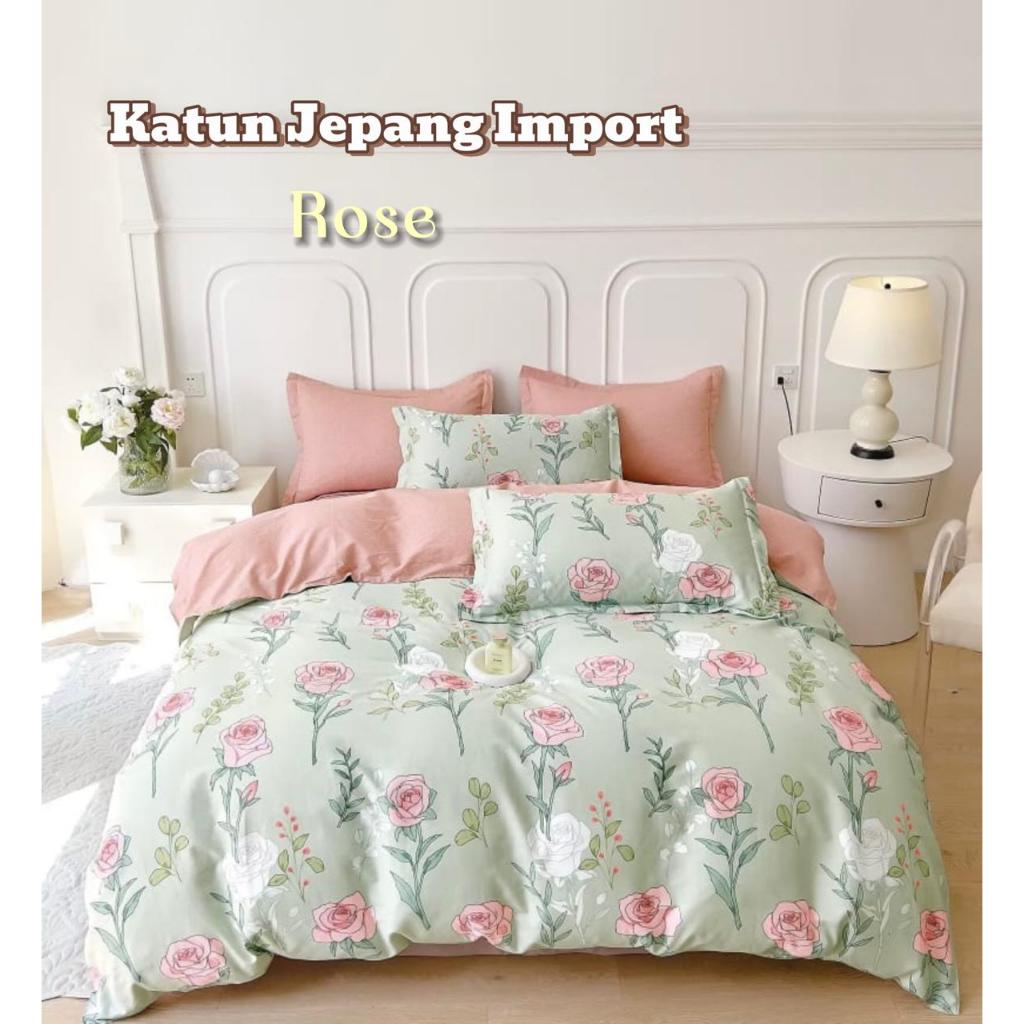 Jual Sprei Dan Bedcover Set Katun Jepang Premium Kimsi Ukuran 160x200-200x200 Seprai Cotton ...