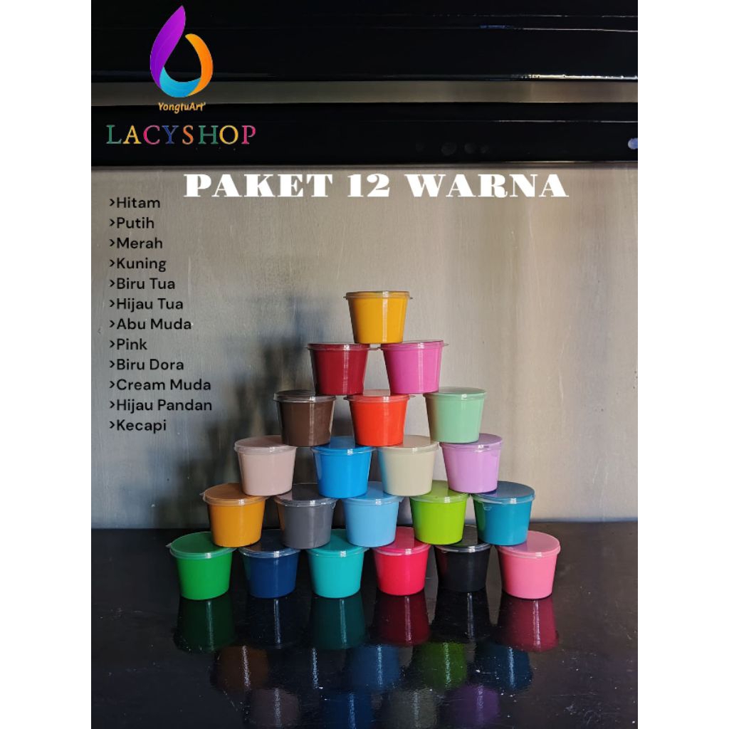 Jual Cat Layangan | Cat Kanvas | Cat Serbaguna Kemasan 30ML | Shopee ...