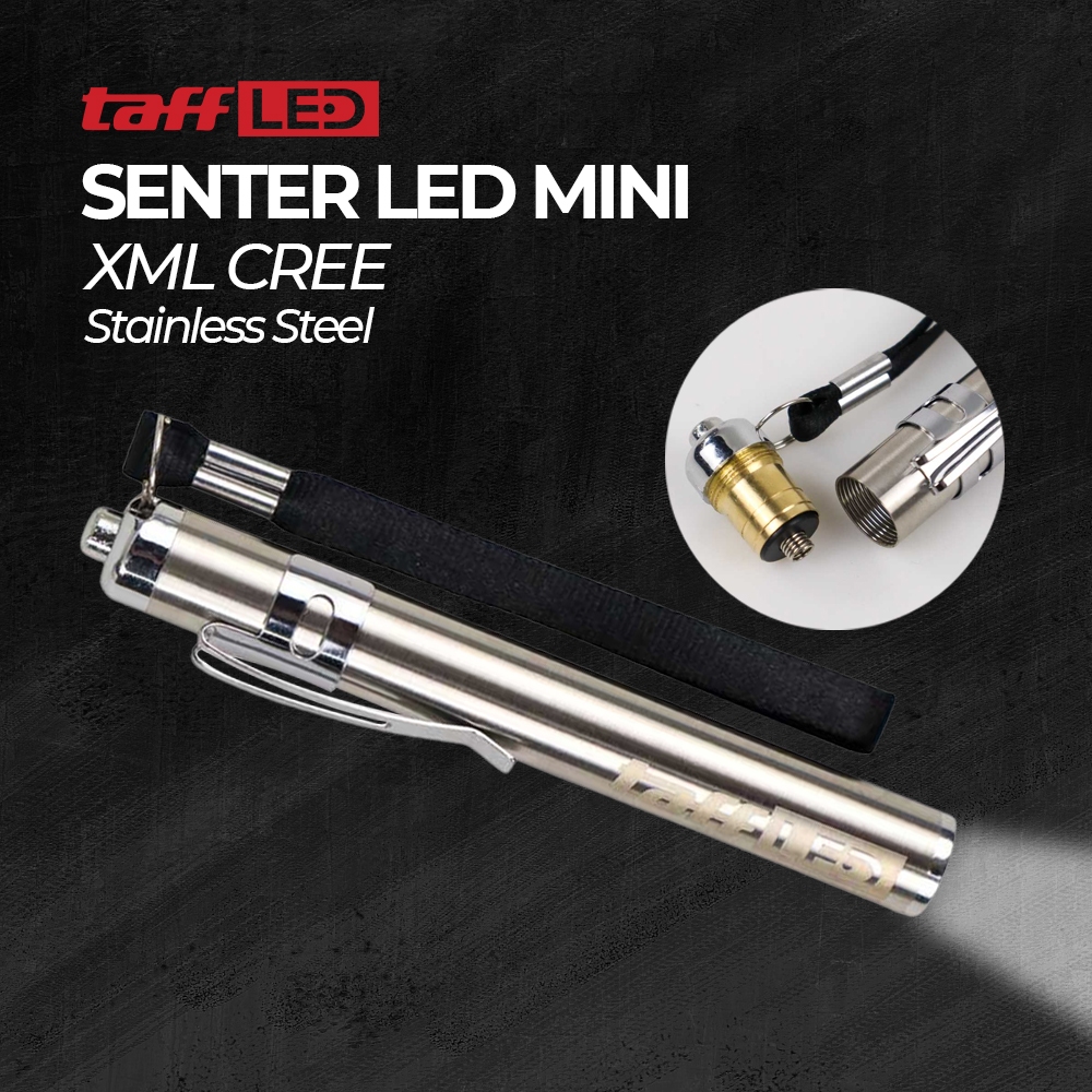 Jual Senter LED Mini Flashlight Cree XML - Silver | Shopee Indonesia