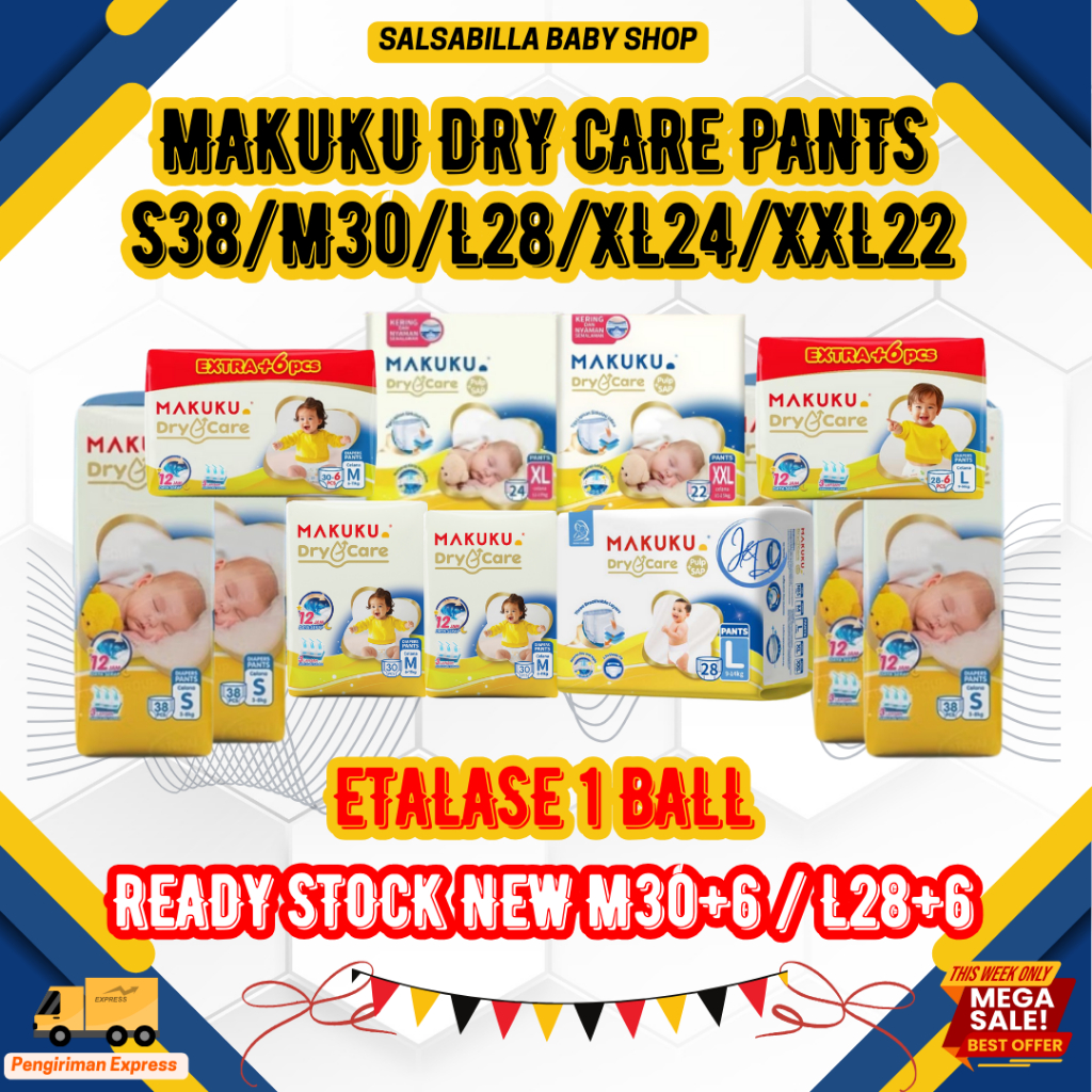 Jual MAKUKU DRY CARE PANTS S38/M30/M30+6/L28/L28+6/XL24/XXL22 | Shopee Indonesia
