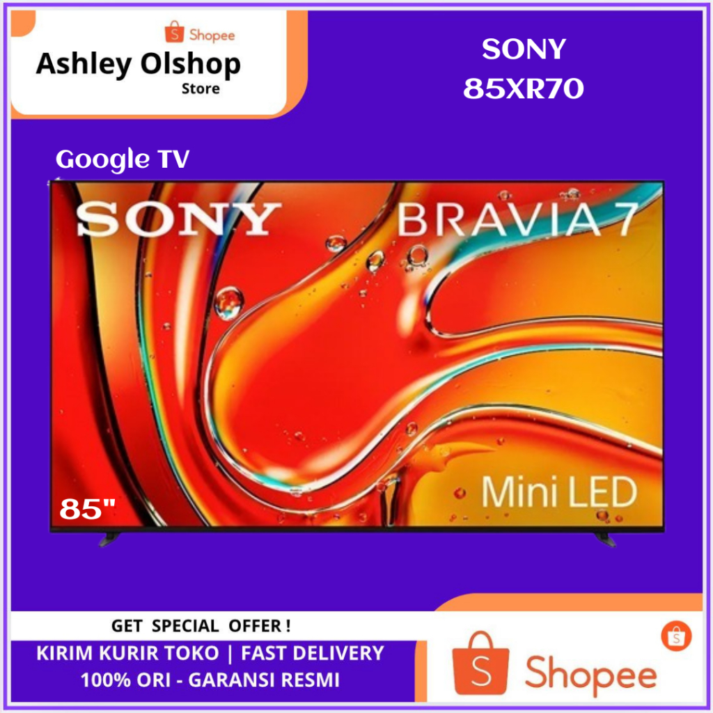 Jual TV Sony BRAVIA 7 K-85XR70 Google TV Mini LED Sony XR70 85 Inch 4K ...