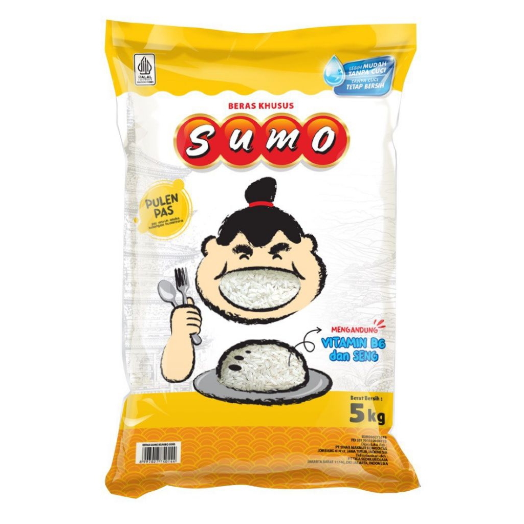 Jual BERAS SUMO PREMIUM 5KG 5 KG HIJAU KUNING MERAH | Shopee Indonesia