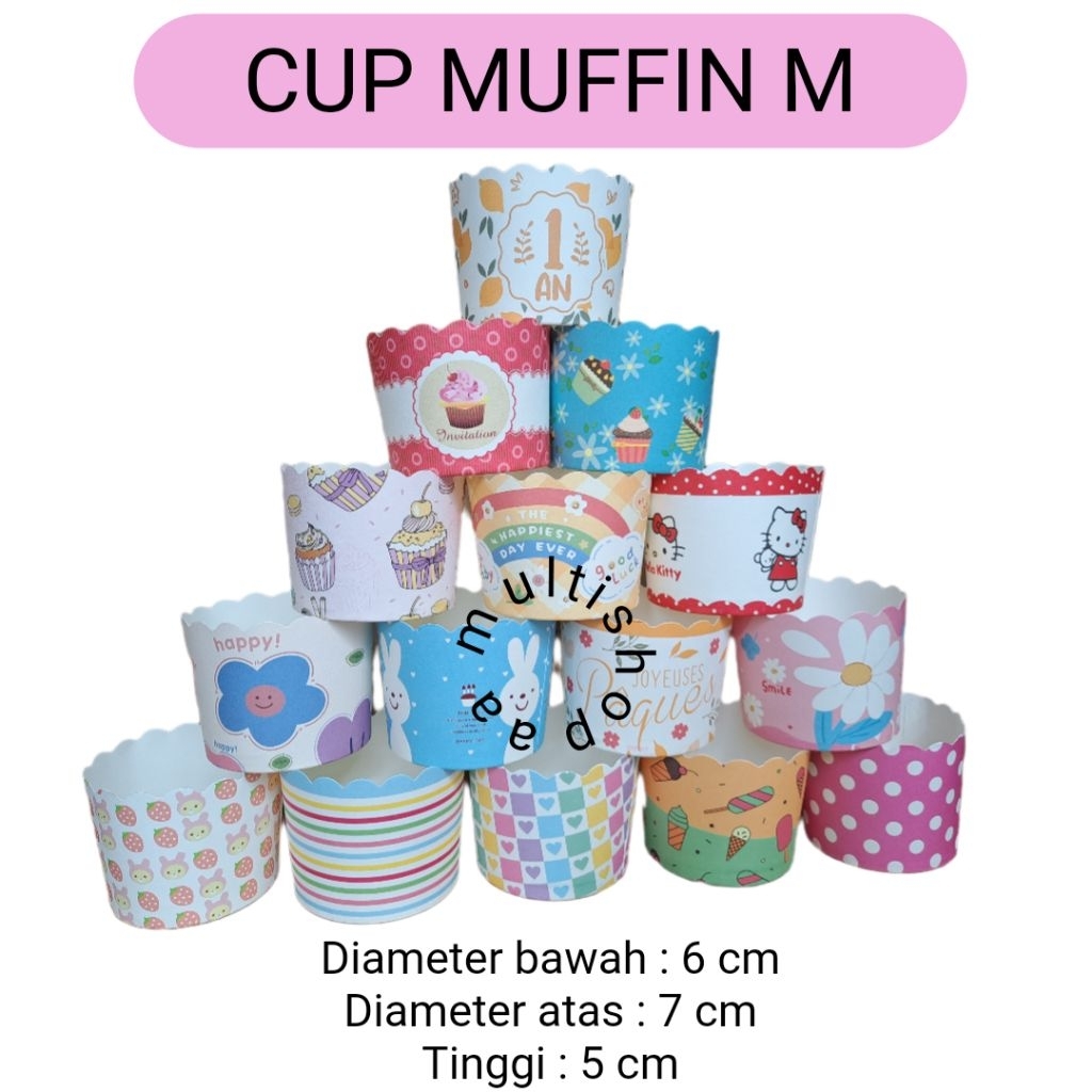 Jual Cup cake muffin M isi 50 pcs | Shopee Indonesia