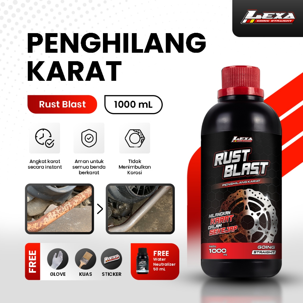 Jual [BONUS ANTI KARAT] LEXA Rust Blast | Rust Remover Cairan Pembersih ...