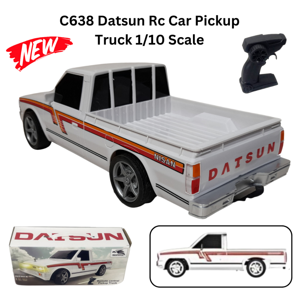 Jual Mainan Mobil Rc Datsun Pickup Truck 1:10 Scale / Mobil Remote ...