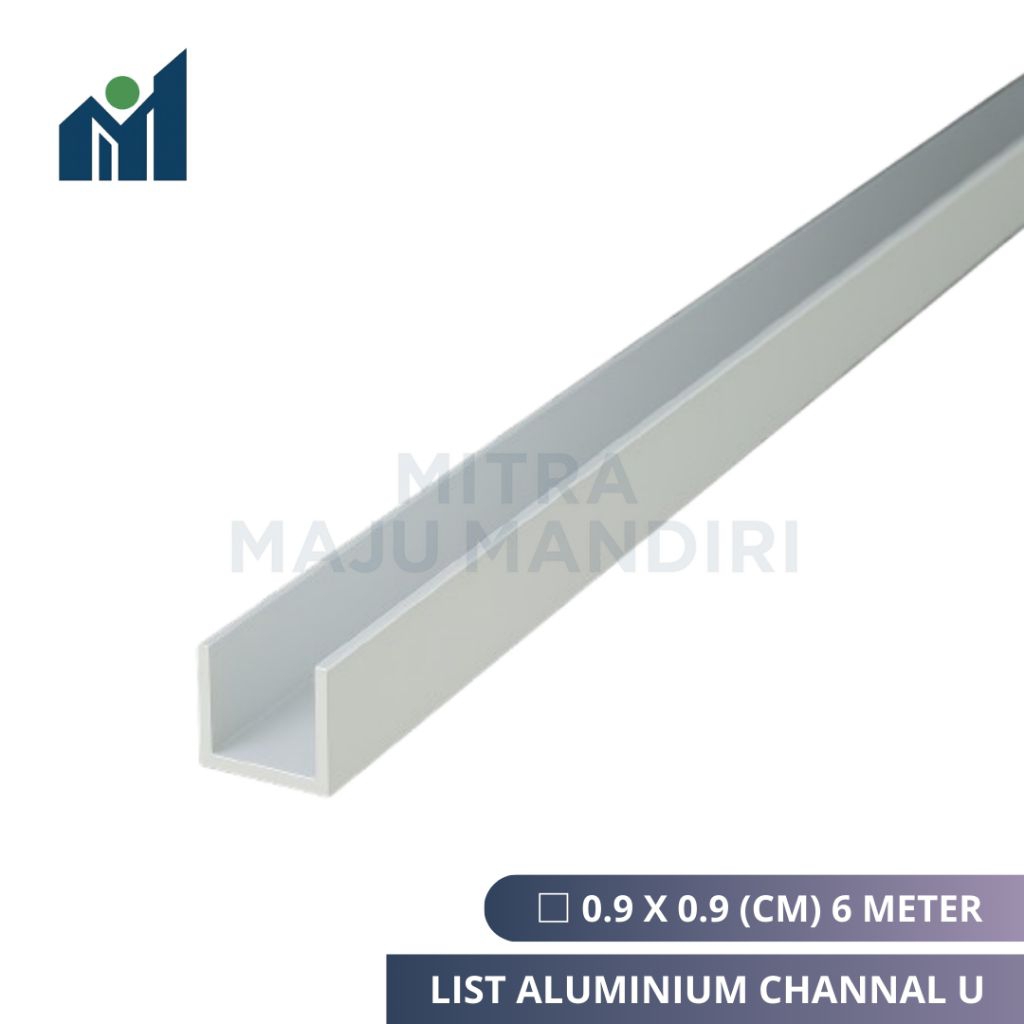 Jual List Aluminium U Tali Air 0.9 Cm Panjang 6 Meter | Shopee Indonesia