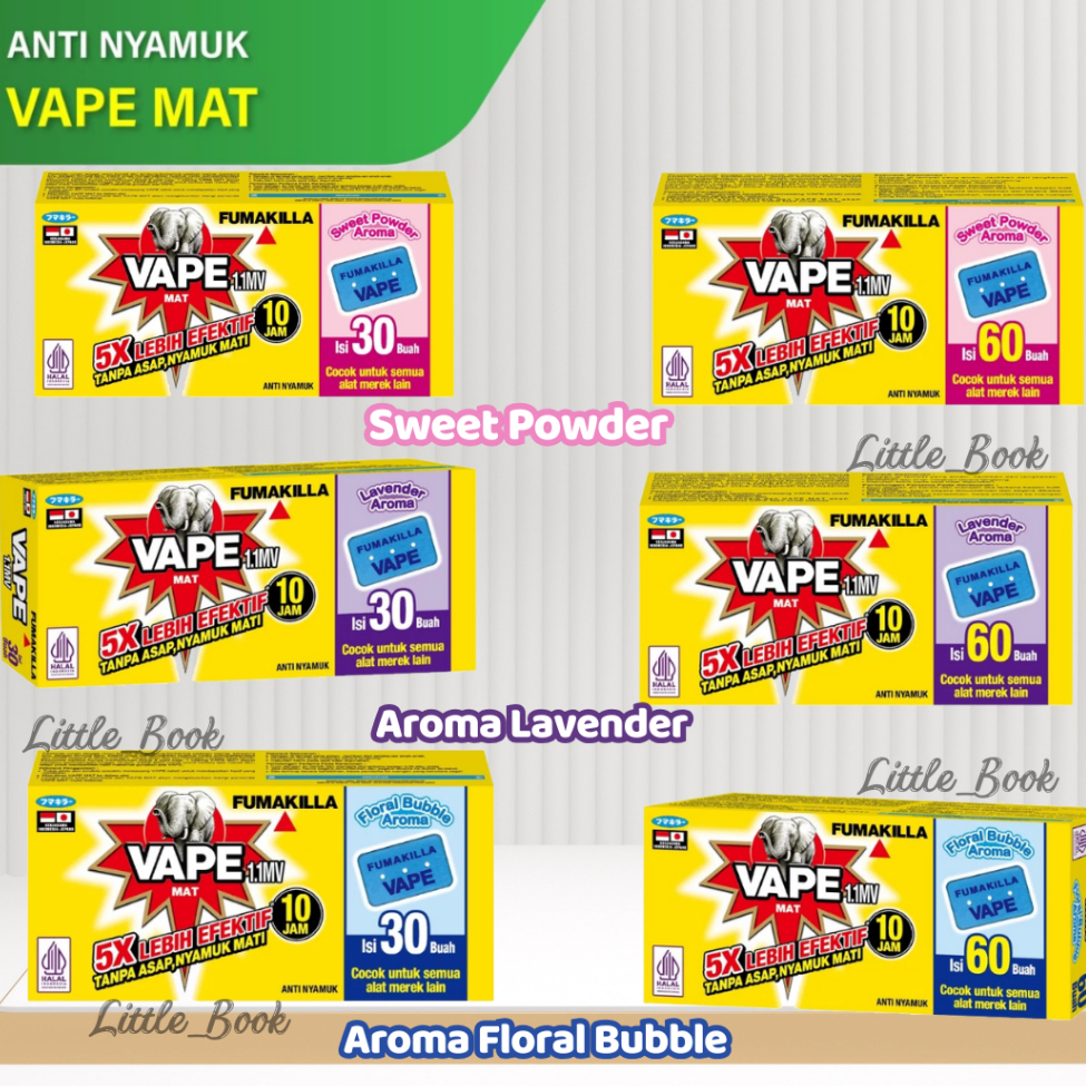 Jual Vape Ultra Mat 21 pcs | 45 pcs | Fumakilla Mat CHeap Mat Device ...