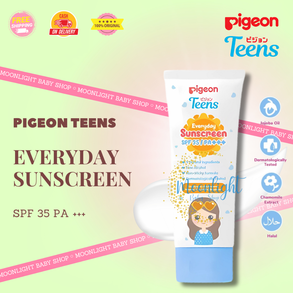 Jual PIGEON TEENS EVERYDAY SUNSCREEN SPF 35/PA+++ 30ML | 60ML Tabir ...