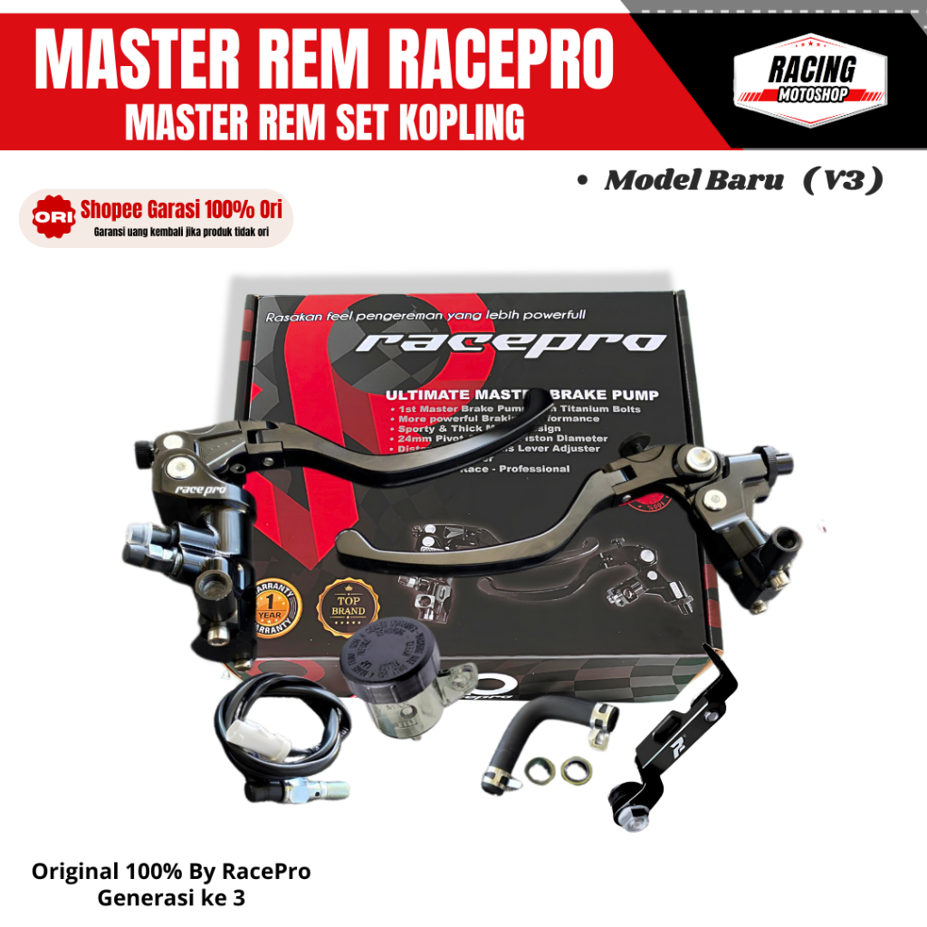 Jual Master Rem RacePro Original Gen 3 Set Kopling Vario Beat Mx-king ...