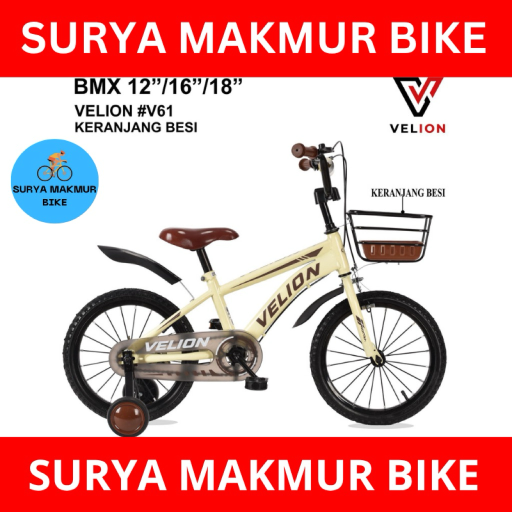 Jual Sepeda bmx anak laki 12"16"18"Velion V61 New ban 2.50 | Shopee ...