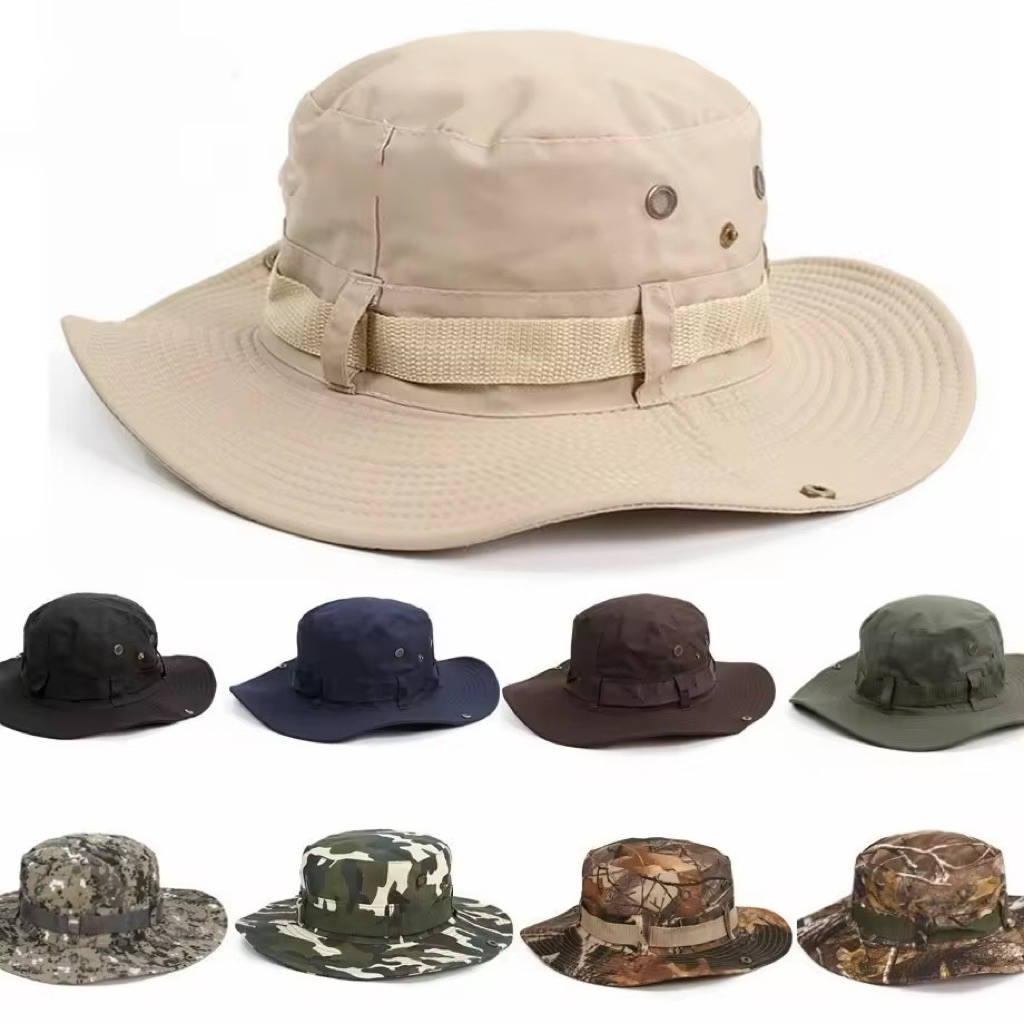 Jual Topi Rimba Pria Outdor Topi adventure Topi petualang anti terik ...