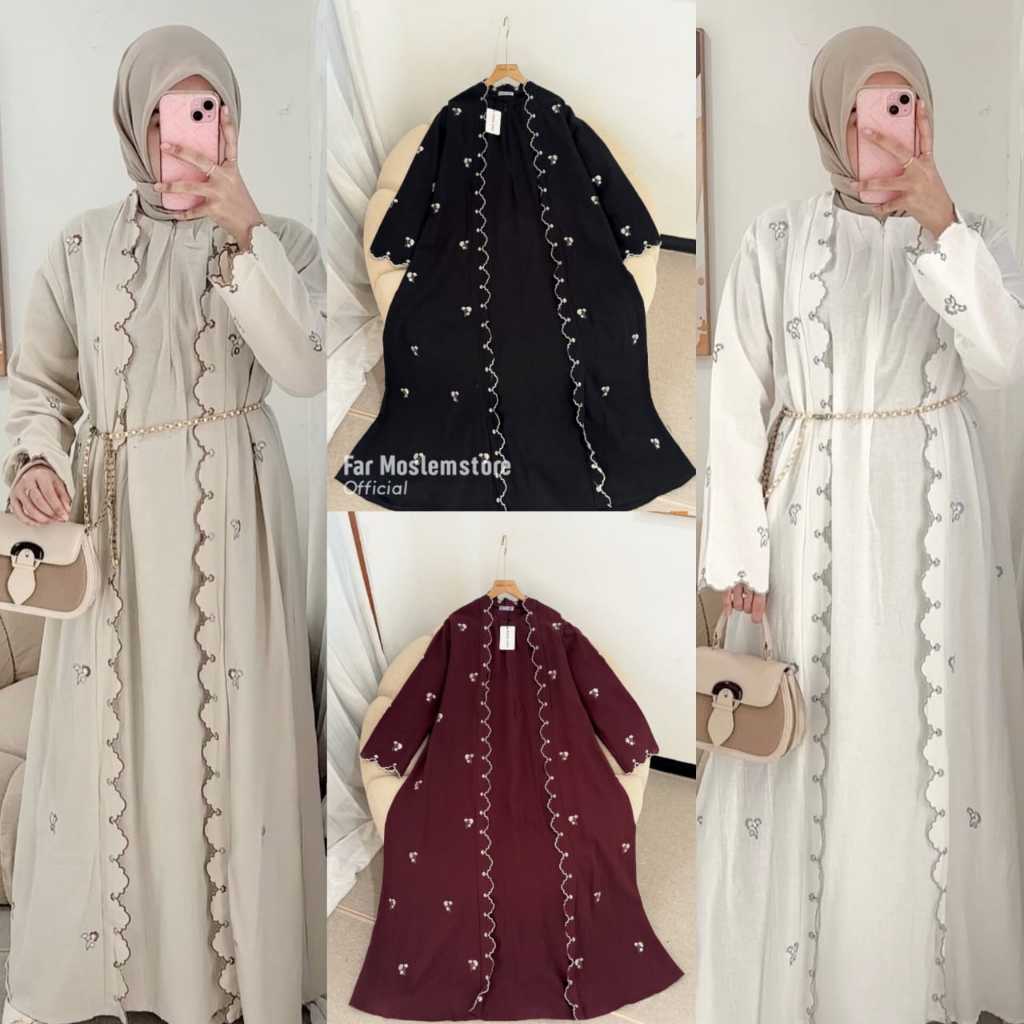 Jual ABAYA BASIC ARABIC STYLE GAMIS TURKEY BUSUI FRIENDLY/DRESS ABAYA TURKI MIX BORDIR GAMIS ...