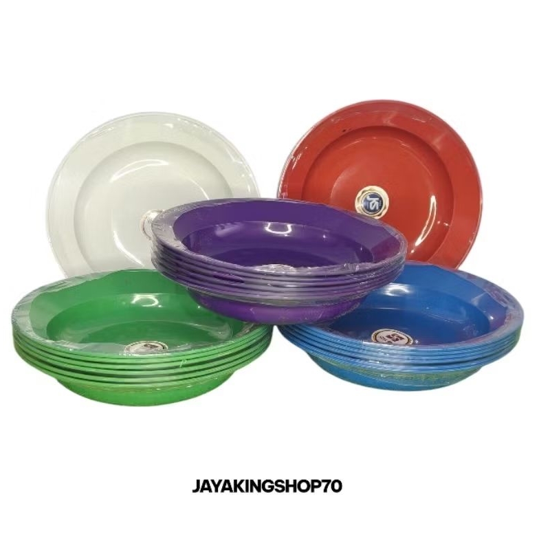 Jual PIRING MAKAN PLASTIK TUJUH [1 LUSIN] FOOD GRADE | Shopee Indonesia