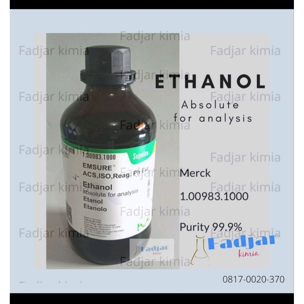 Jual Ethanol absolut pro analis 1L | Shopee Indonesia