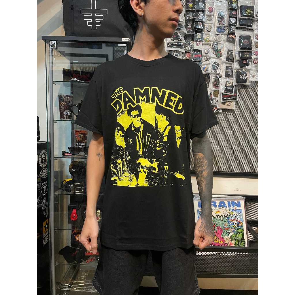 Jual T Shirt Band Official DAMNED - NEW ROSE VINTAGE Original | Shopee Indonesia